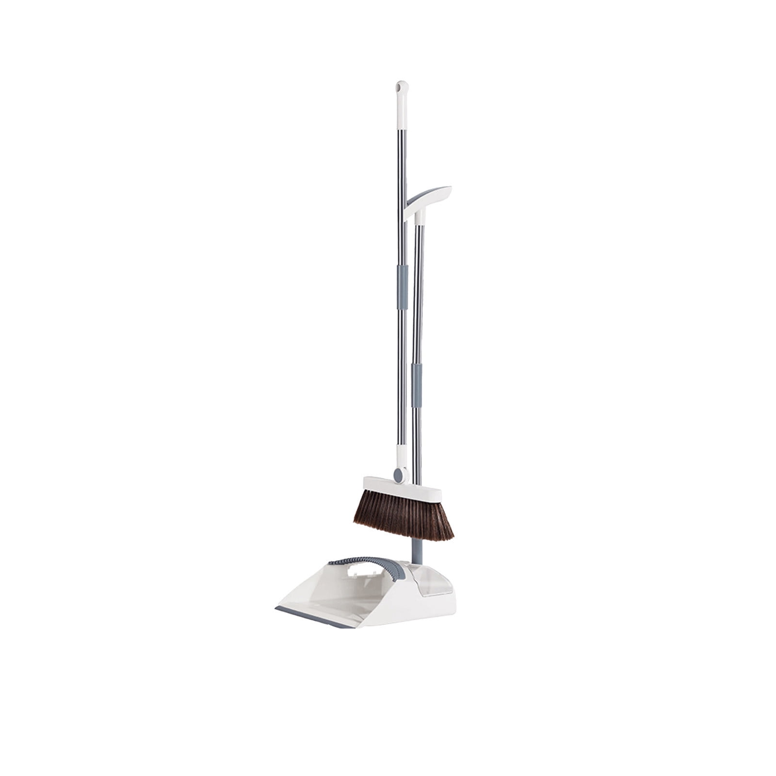 Broom with Dustpan Combo Set 35.8" Long Handle Adjustable Length ...