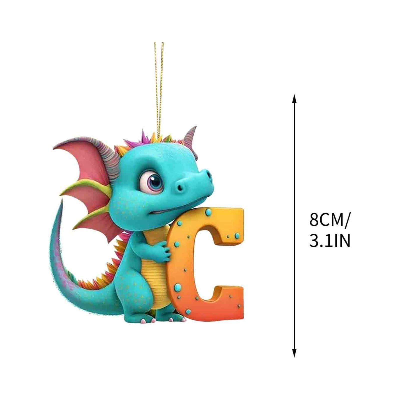 SOWNBV Christmas Decoration Supplies English 26 Letters Flying Dragon ...