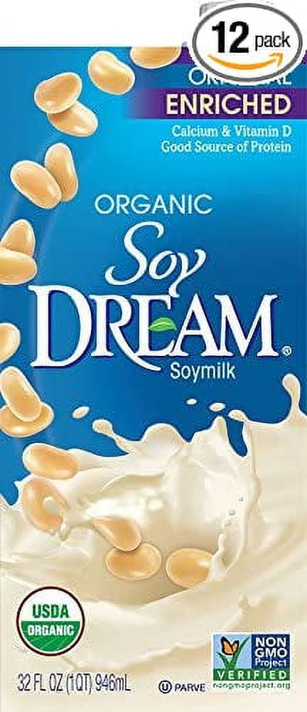 SOY DREAM Enriched Original Organic Soymilk, 32 fl. oz. (Pack of 12 ...