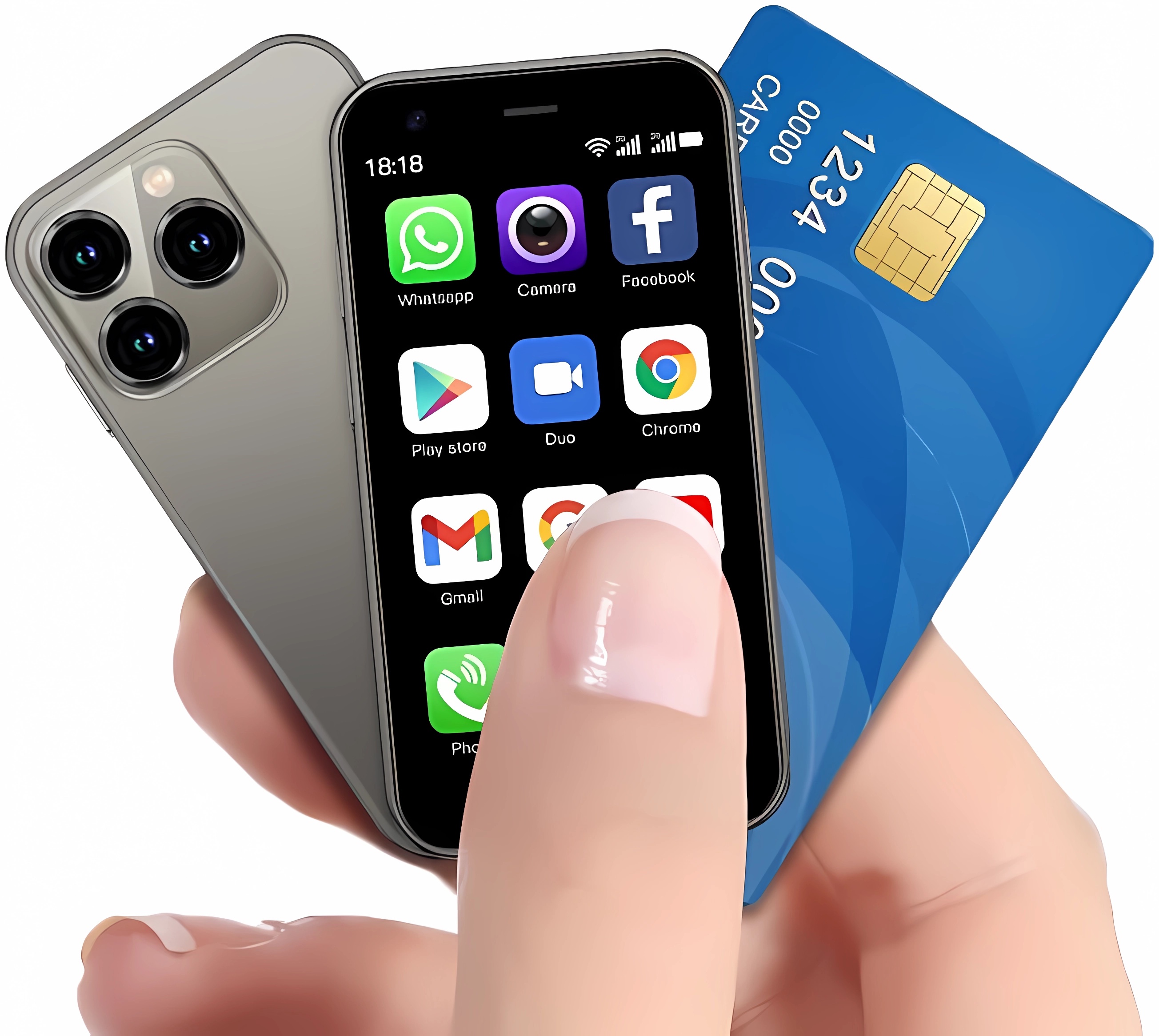 SOYES XS16 Mini 4G LTE Android10.0 Smartphone 3GB RAM 64GB ROM 3" Display 5MP Camera Dual SIM ...