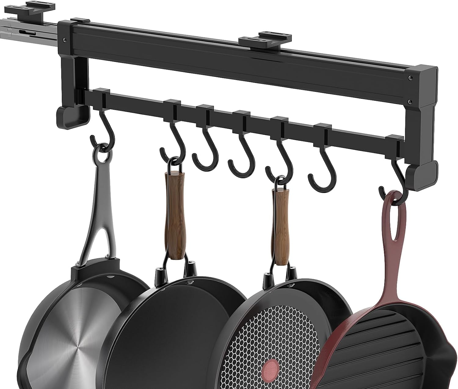 SOYO 22" Adjustable Pot Racks, Pull Out Pot and Pan Organizer with 7 ...