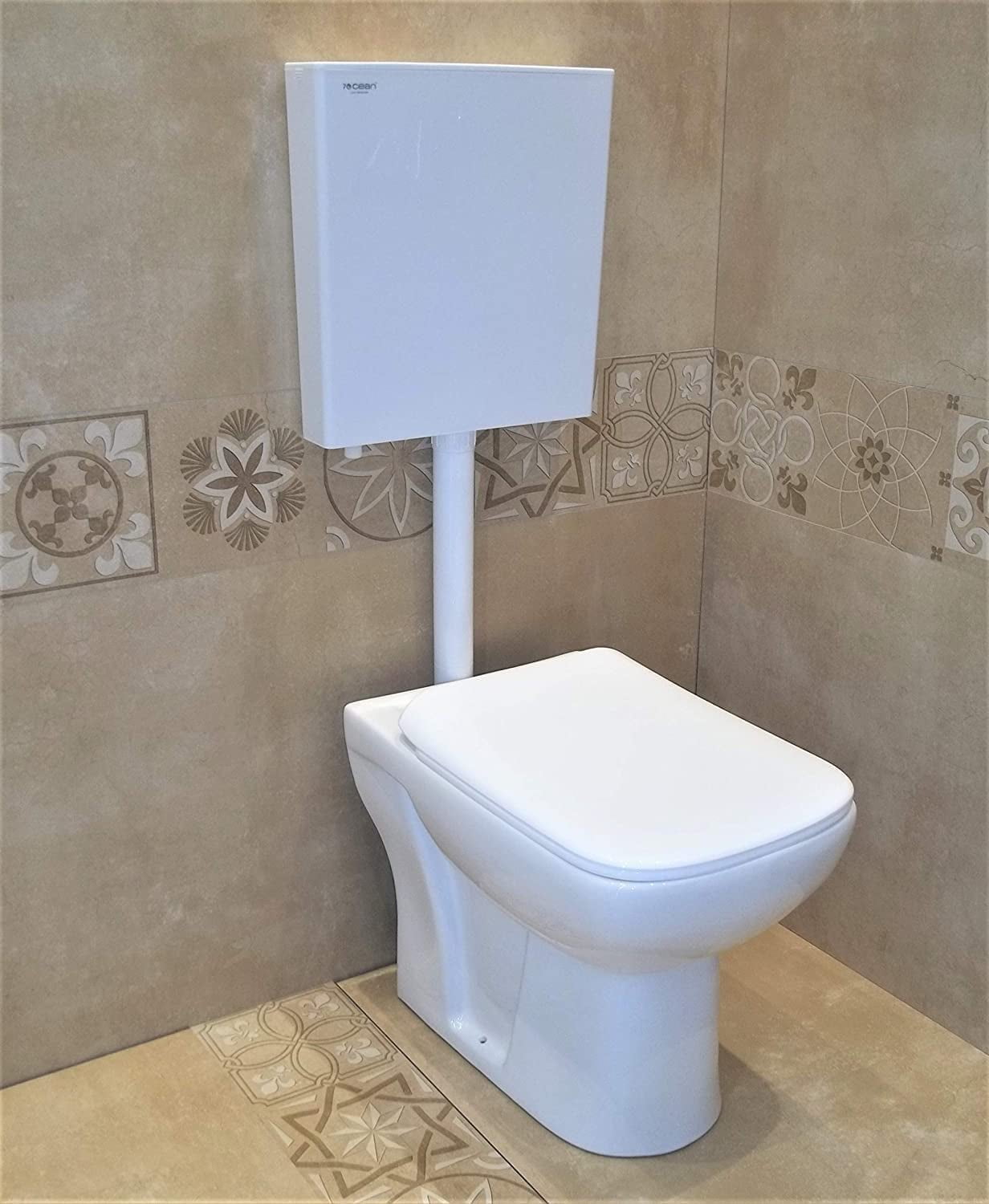 SOYO Ceramic Floor Mounted European Water ClosetWestern Toilet CommodeEwc P Trap Hydraulic Seat ...
