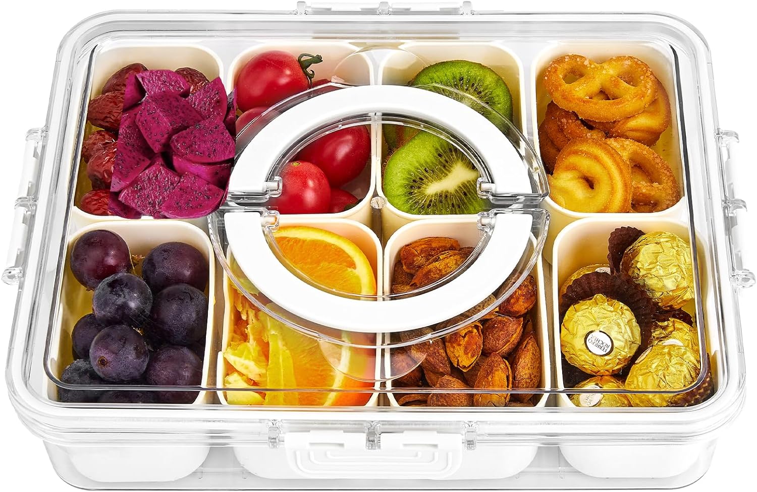 Clearance Konghyp Snack Box Container – Divided Serving Tray with Lid ...