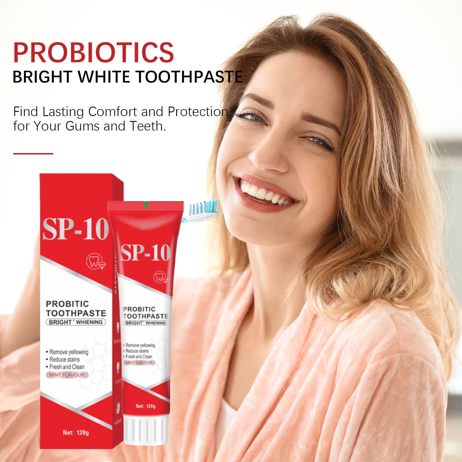 SP 10 Probiotic Toothpaste SP 10 Deep Cleaning Care SP 10 Probiotic ...