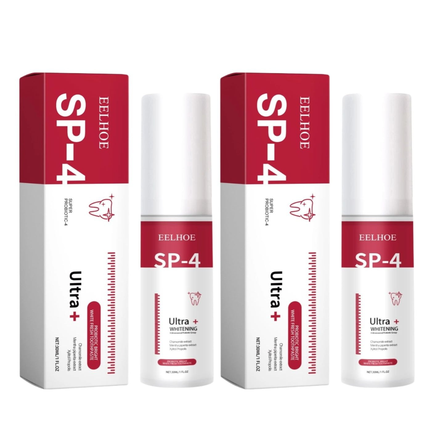 SP-4 Probiotic Toothpaste for Stain Removal & Whitening – Fresh Breath, Sensitive Teeth ...
