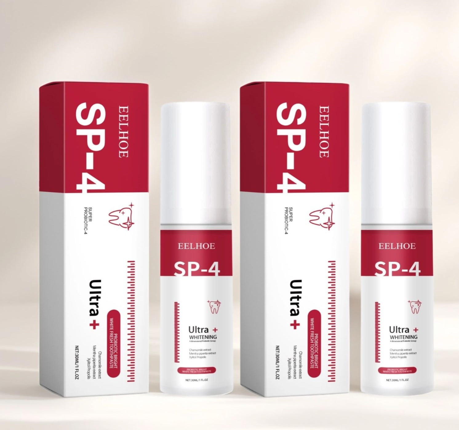 SP-4 Probiotic Whitening Toothpaste for Sensitive Teeth – Gentle ...