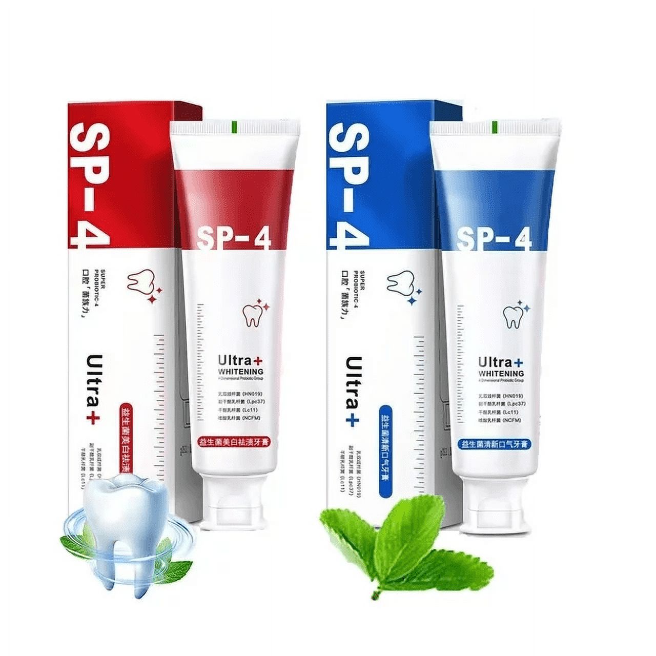 SP-4 Toothpaste, 120g, Sp-4 Probiotic Toothpaste, SP-4 Whitening Toothpaste, Fresh, Breath ...