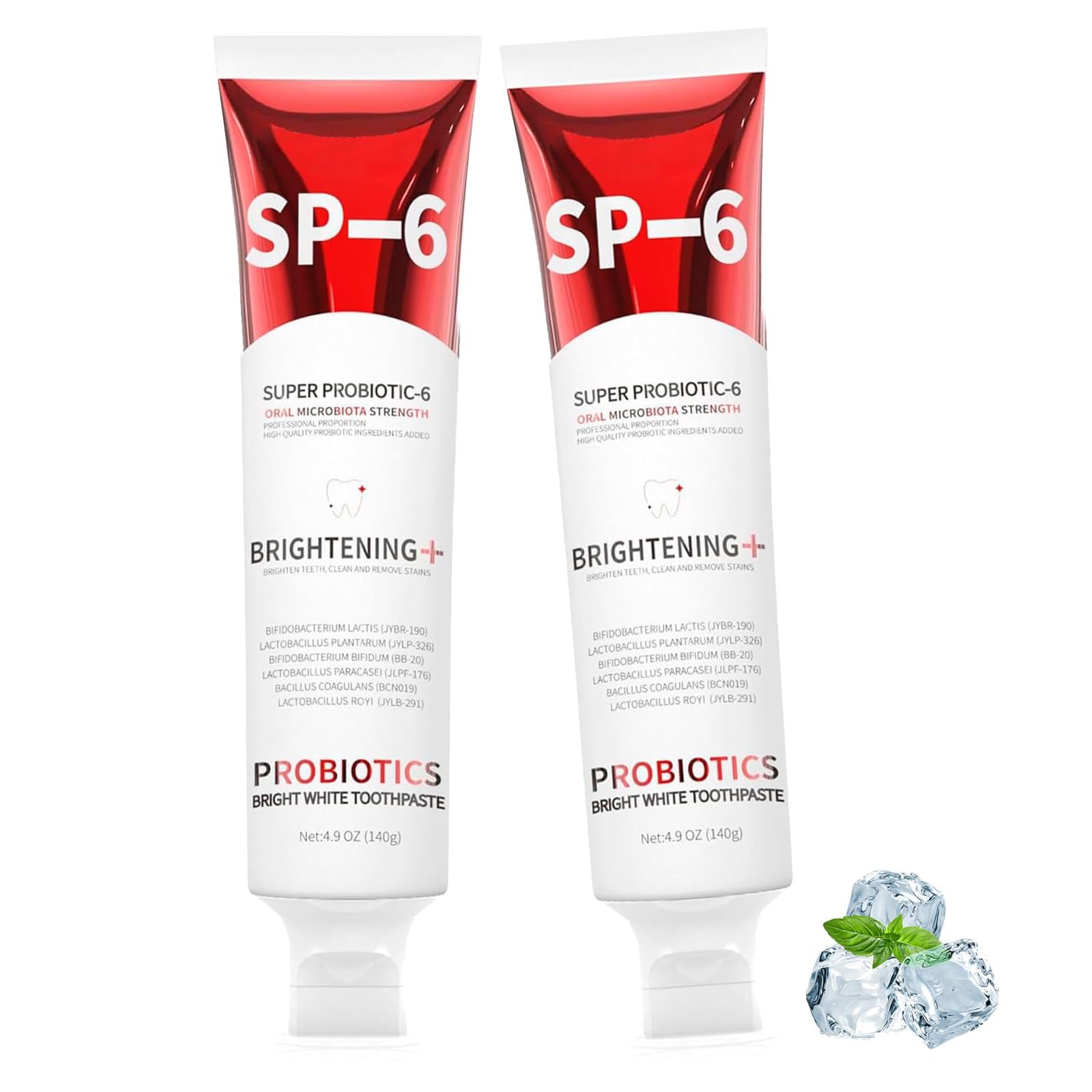 SP-6 Probiotic Toothpaste, Sp 6 Bright White Toothpaste with 6 ...