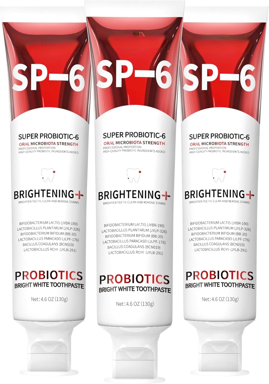 SP-6 Probiotic Whitening Toothpaste - Enhanced Formula with 6 ...