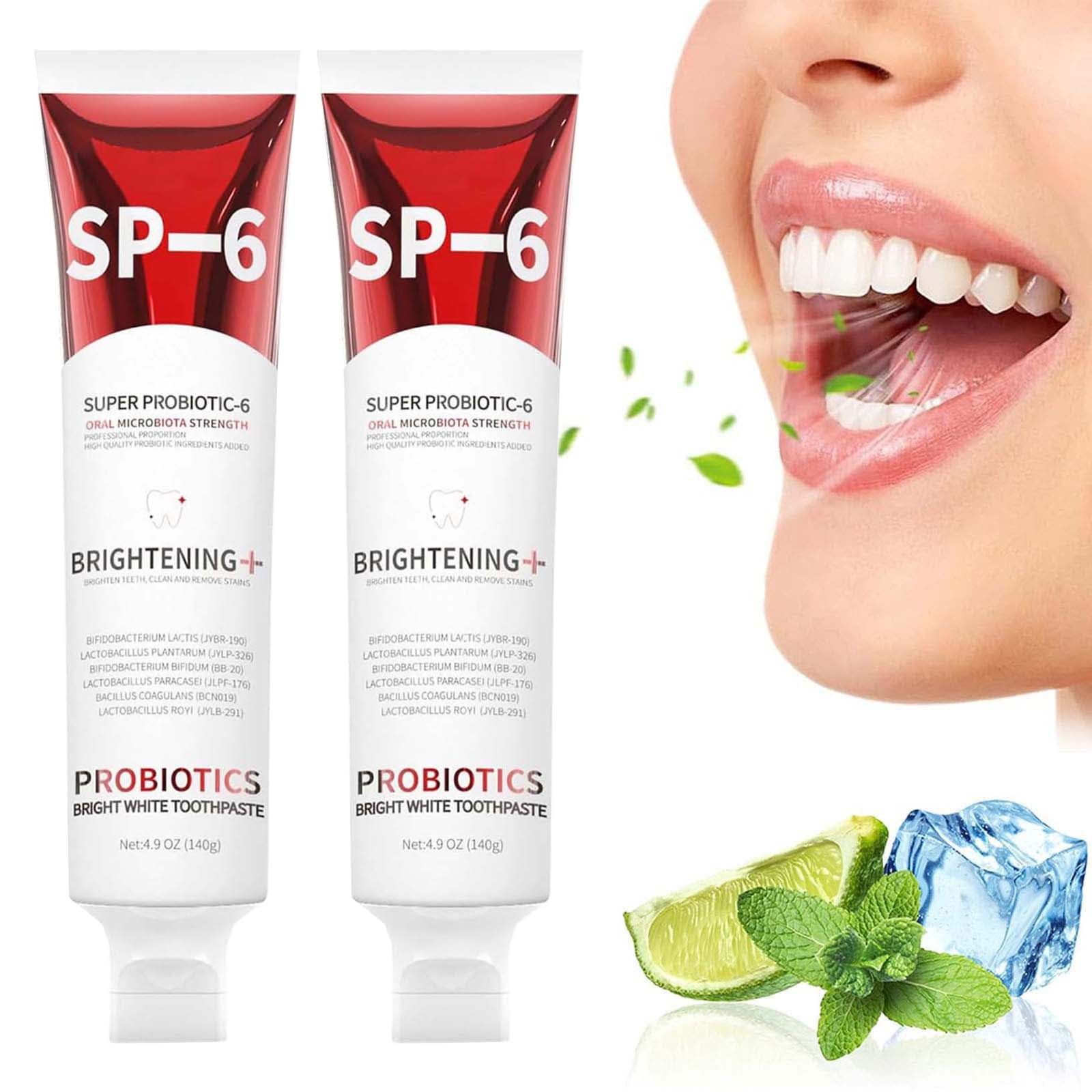 SP-6 Probiotic Toothpaste, Sp 6 Bright White Toothpaste with 6 ...