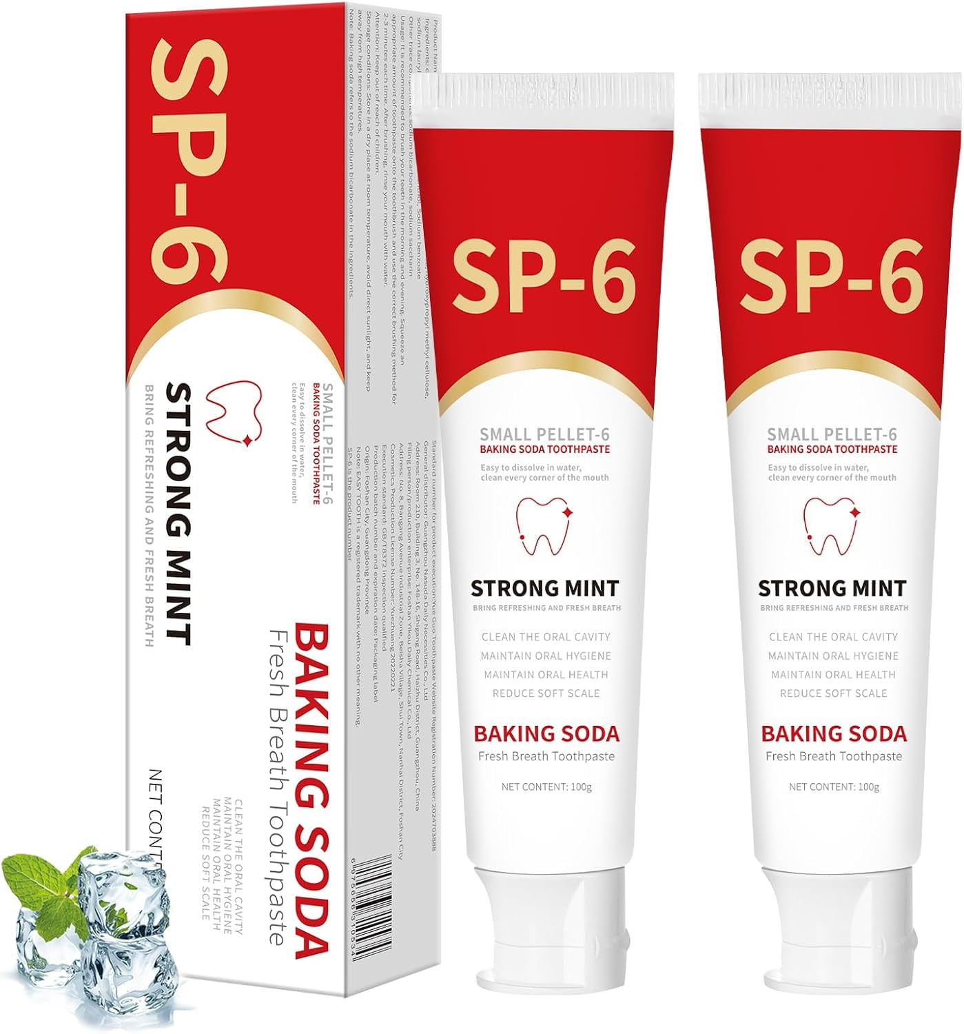 SP-6 Probiotic Whitening Toothpaste sp6 for Stain Removal, Fresh Breath ...