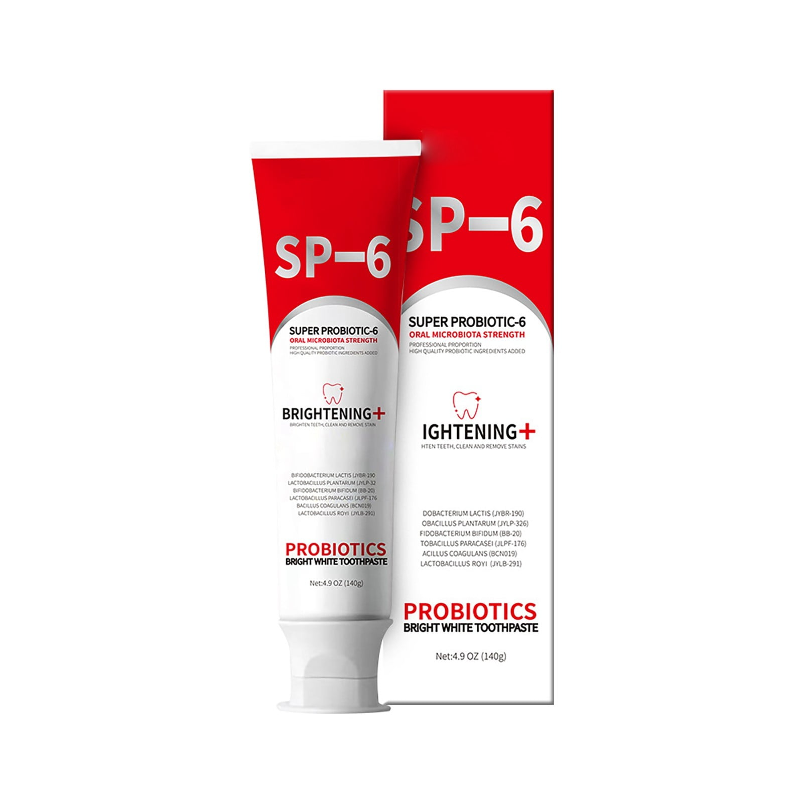 SP-6 Ultra Whitening Toothpaste, Super Probiotic-6 Bright White ...