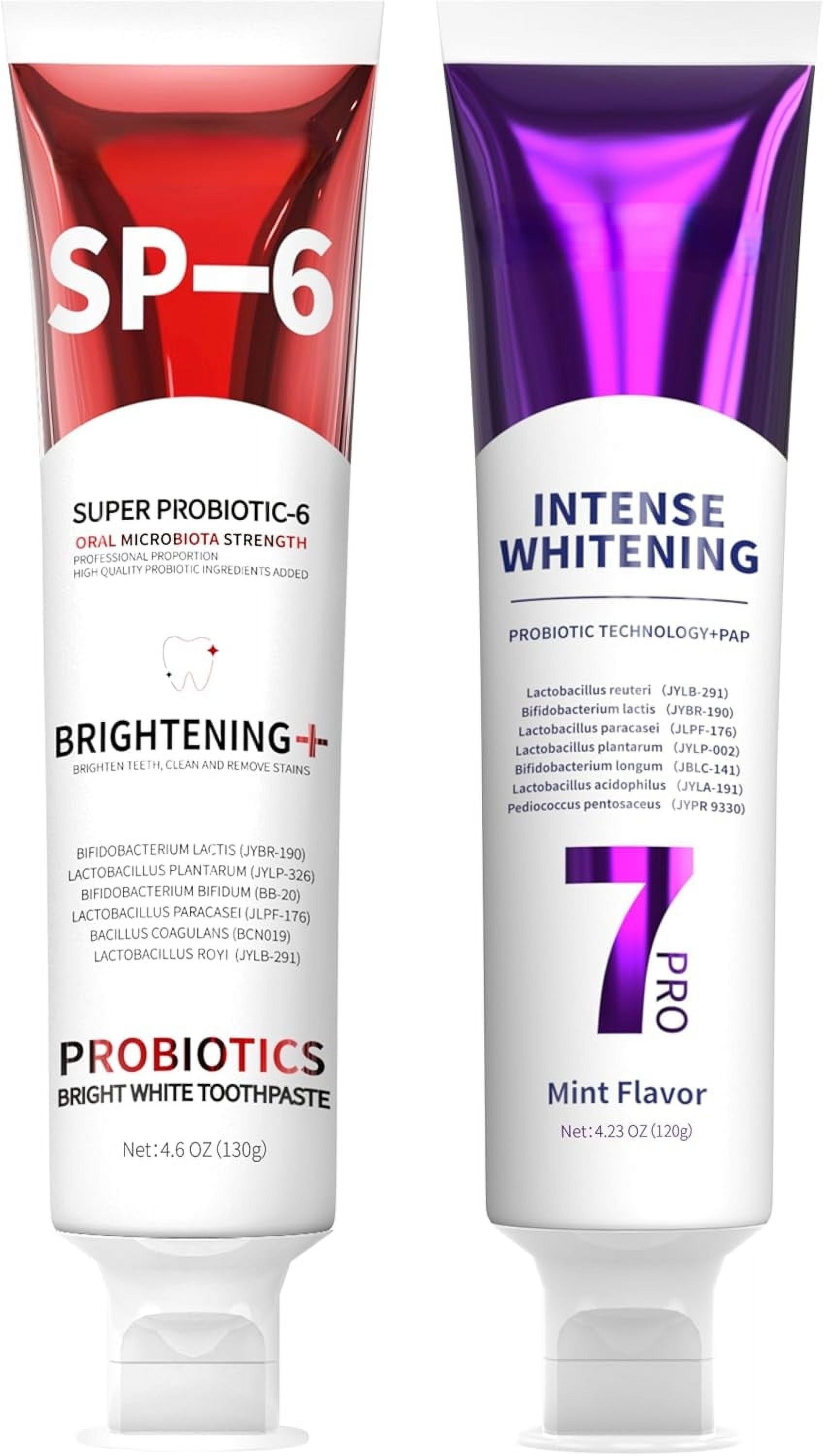 SP-6 Whitening Toothpaste & 7-Pro Deep Whitening Toothpaste Combo - 6 ...