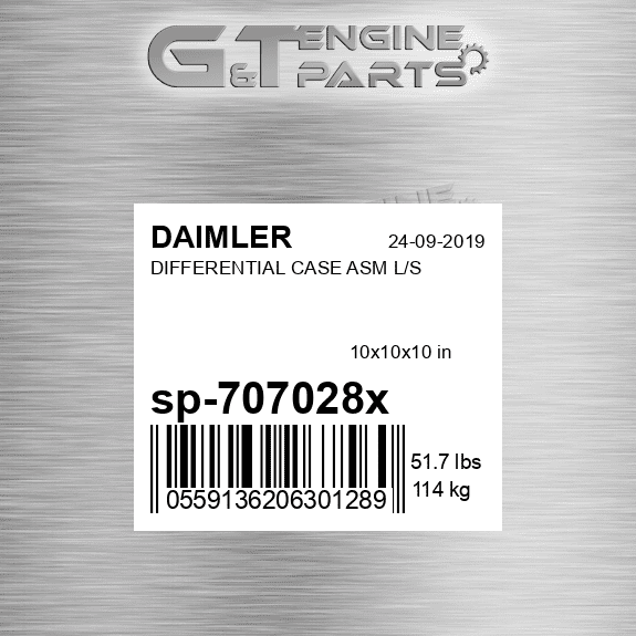SP 707028X DIFFERENTIAL CASE ASM L/S fits DAIMLER (New OEM) - Walmart.com