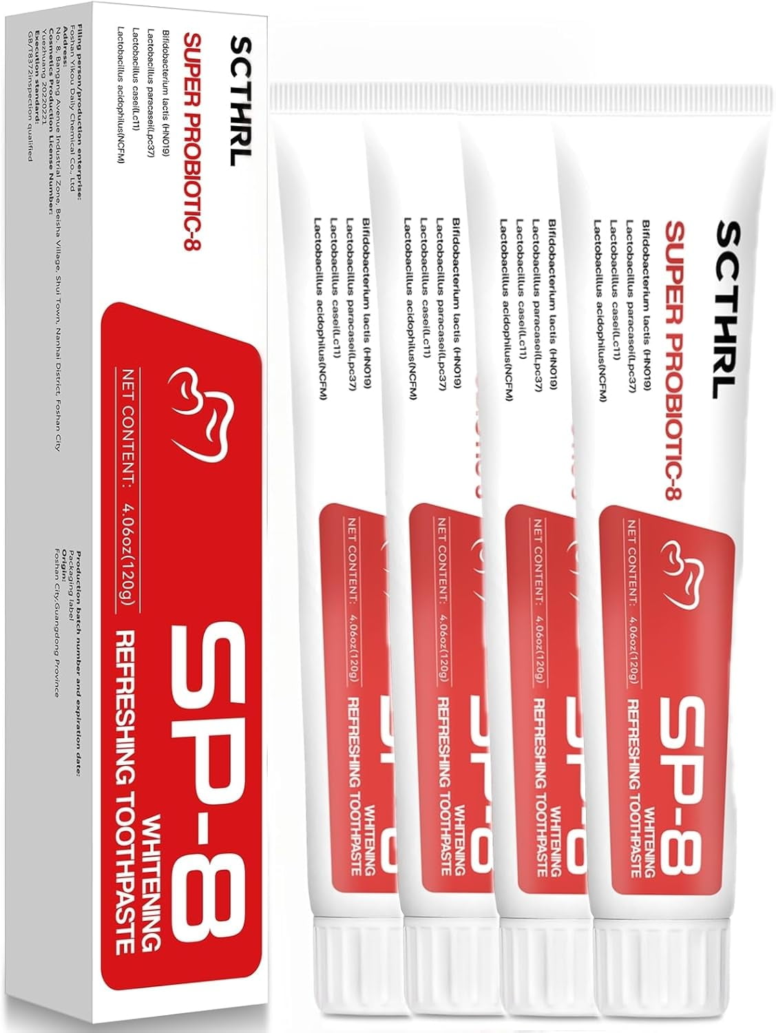 SP-8 Probiotic Ultra Whitening Toothpaste Upgraded, SP-8 New Version ...