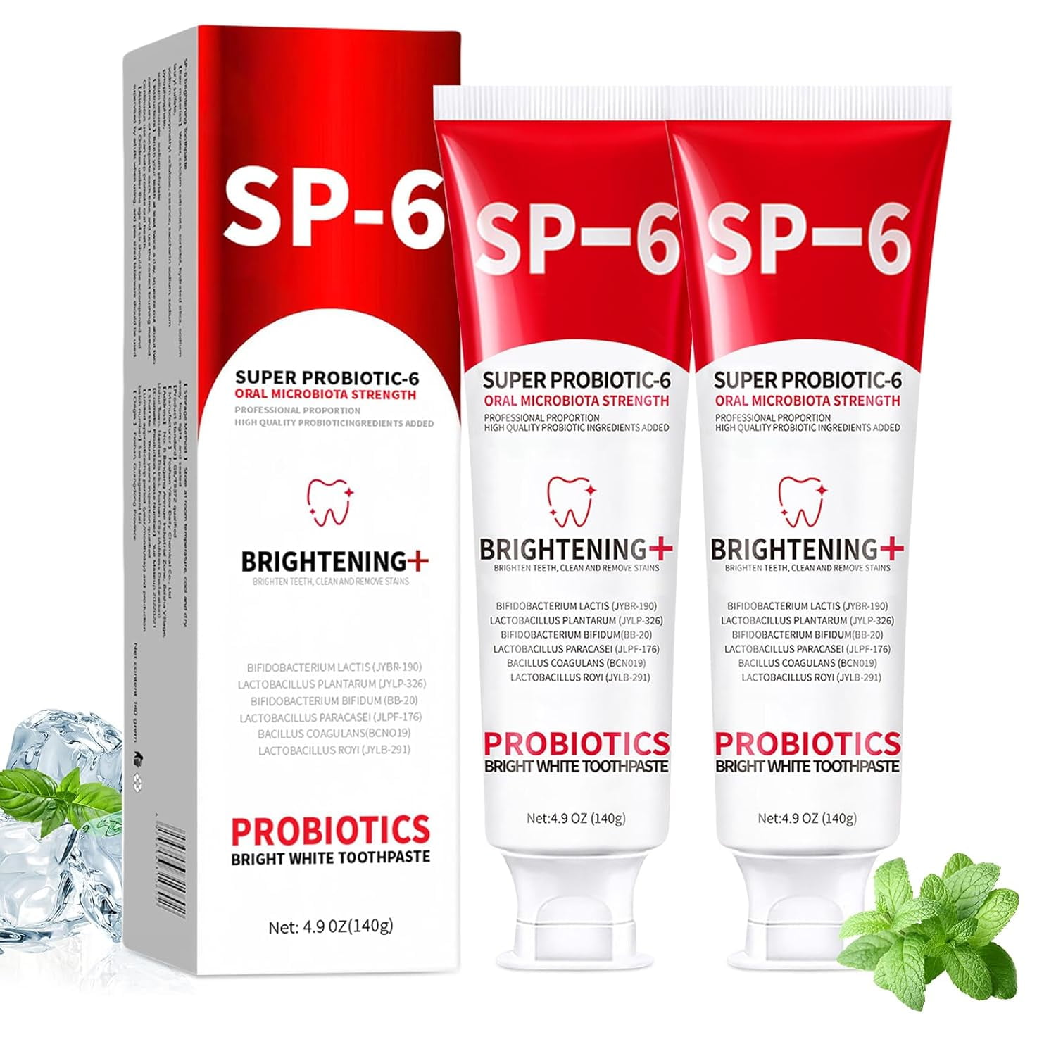 SP-8 Probiotics Whitening Toothpast - Enhanced Formula with 8 Probiotics for Teeth Whitening and ...