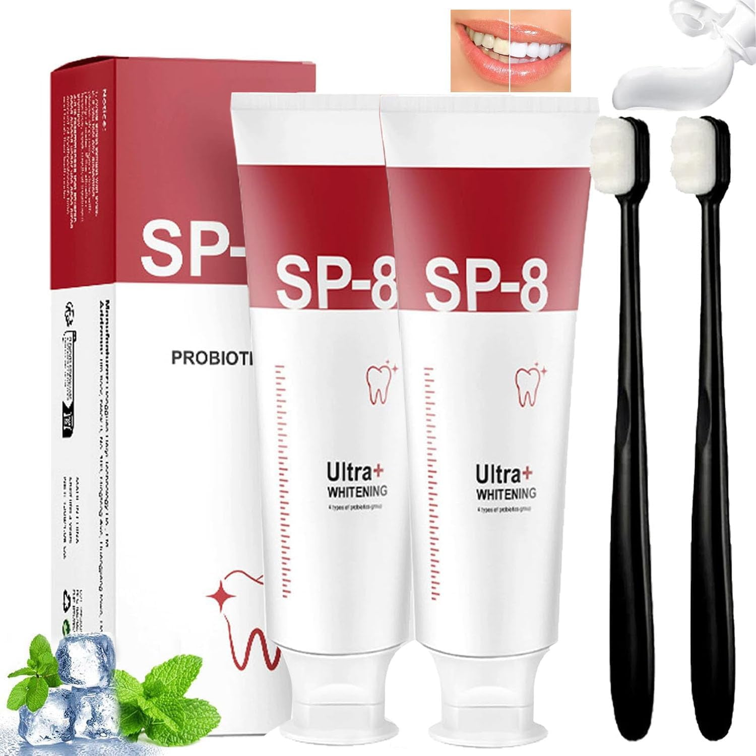 SP-8 Ultra Whitening Toothpaste,SP 8 Probiotic Toothpaste, Sp8 ...