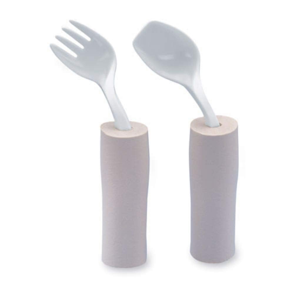 SP Ableware Easy Grip Cutlery Curved Pediatric Fork and Spoon with ...