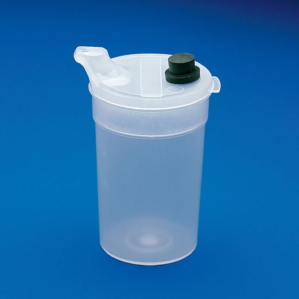 SP Ableware Flo-Trol Vacuum Feeding Cup and Lid with Soft Rubber Air ...