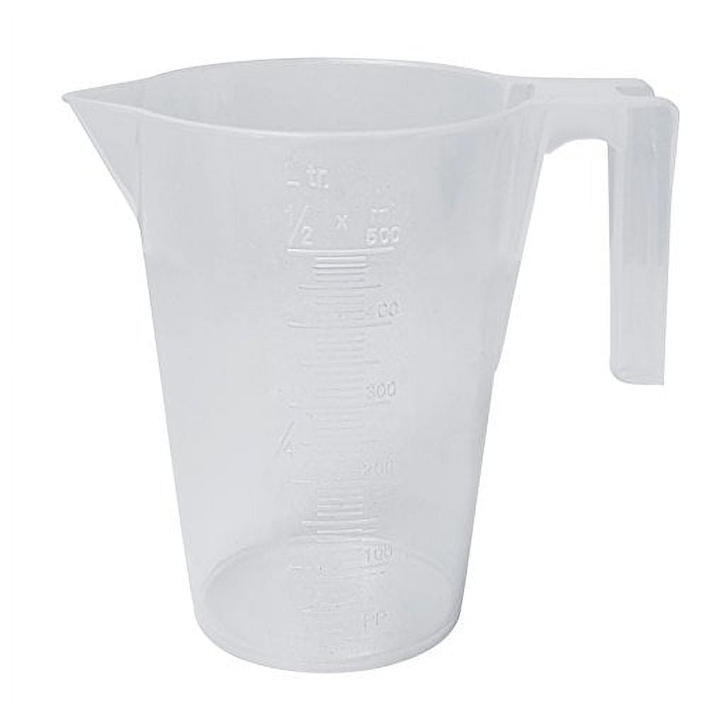SP Bel-Art Tall Form 500ml Polypropylene Graduated Pitcher; 10ml ...