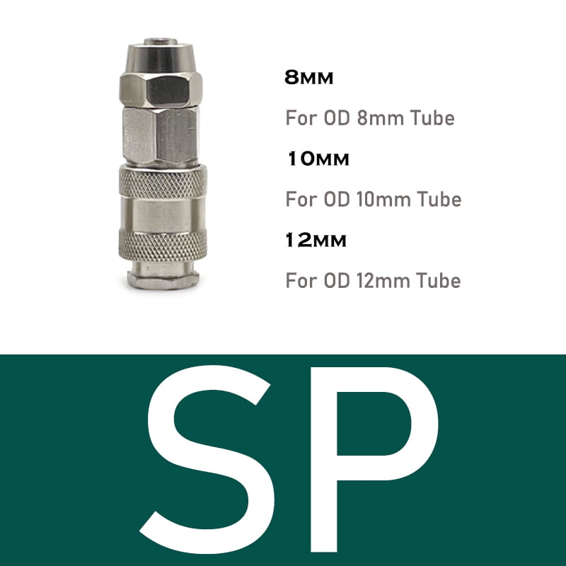 SP EU-10mm-EU Standard European Type Pneumatic Fitting, Quick Coupling ...