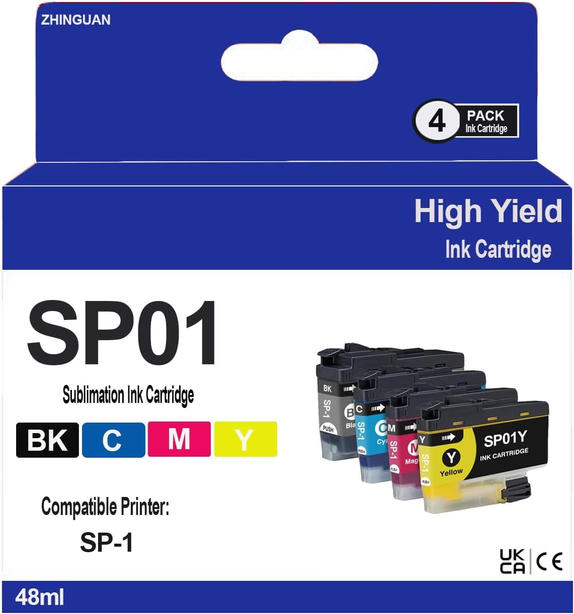 SP01 SP-1 SP1 Sublimation Ink Cartridge for SP01BK SP01C SP01M SP01Y ...