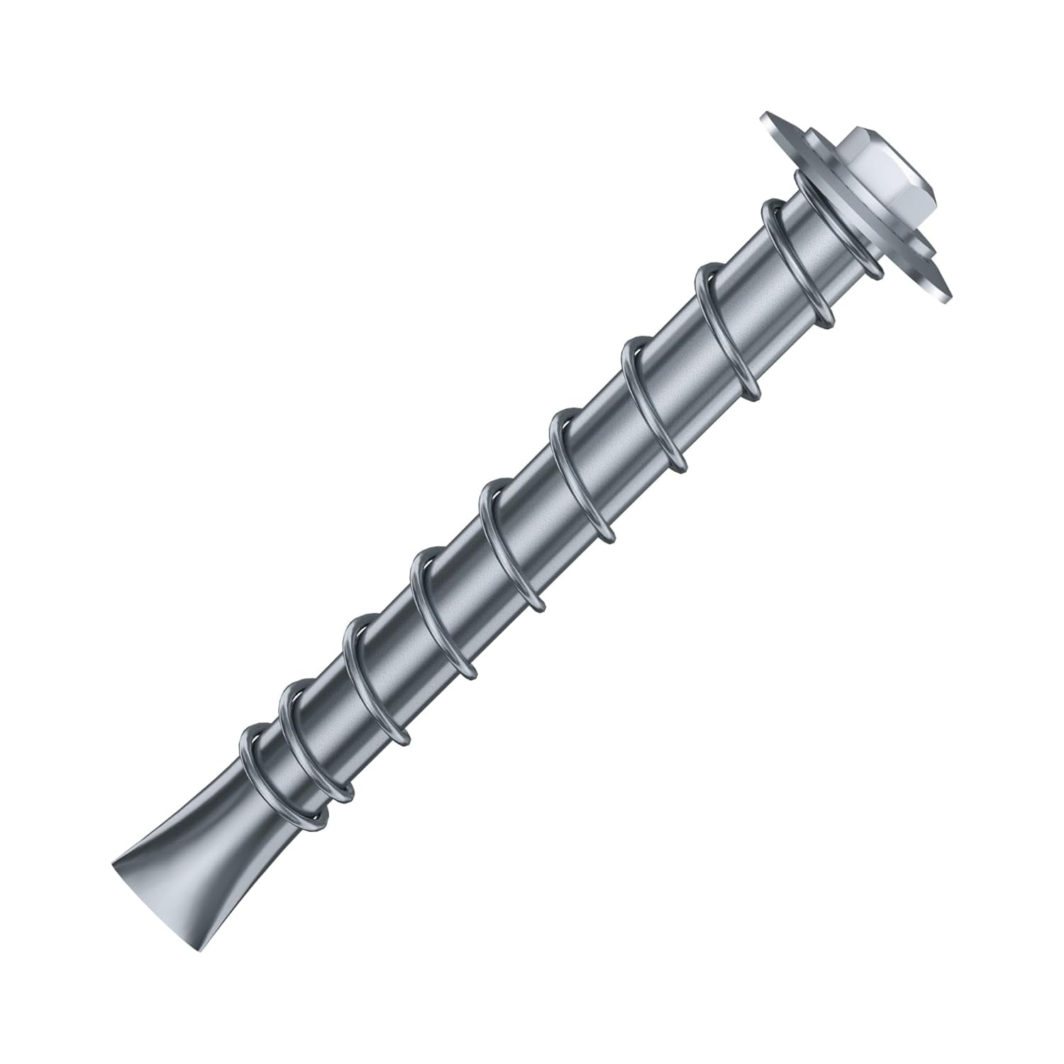SP10-38 Zinc-Plated Asphalt Anchor (5/8" x 6") - with 1" Hex Bolt ...