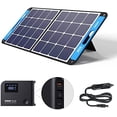SP100 100W Portable Solar Panel with Adjustable Kickstand, Foldable ...