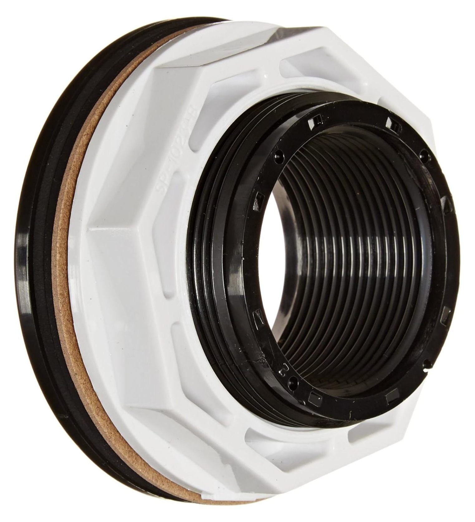 SP1023BLK 1-1/2-Inch FIP Black Inlet Return Fitting with Locknut and ...