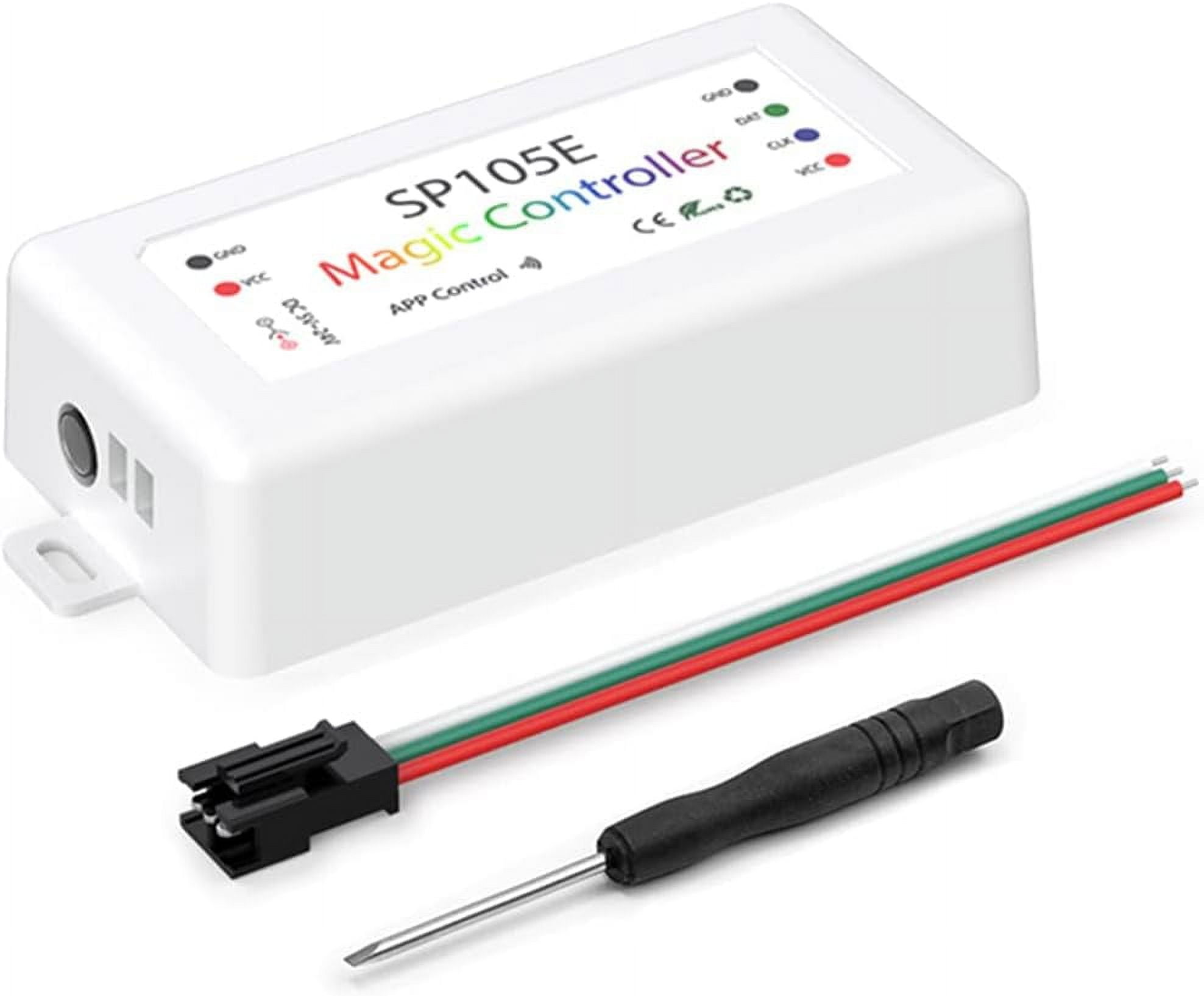 SP105E WS2811 Bluetooth Led Controller DC5-24V App Wireless Control ...