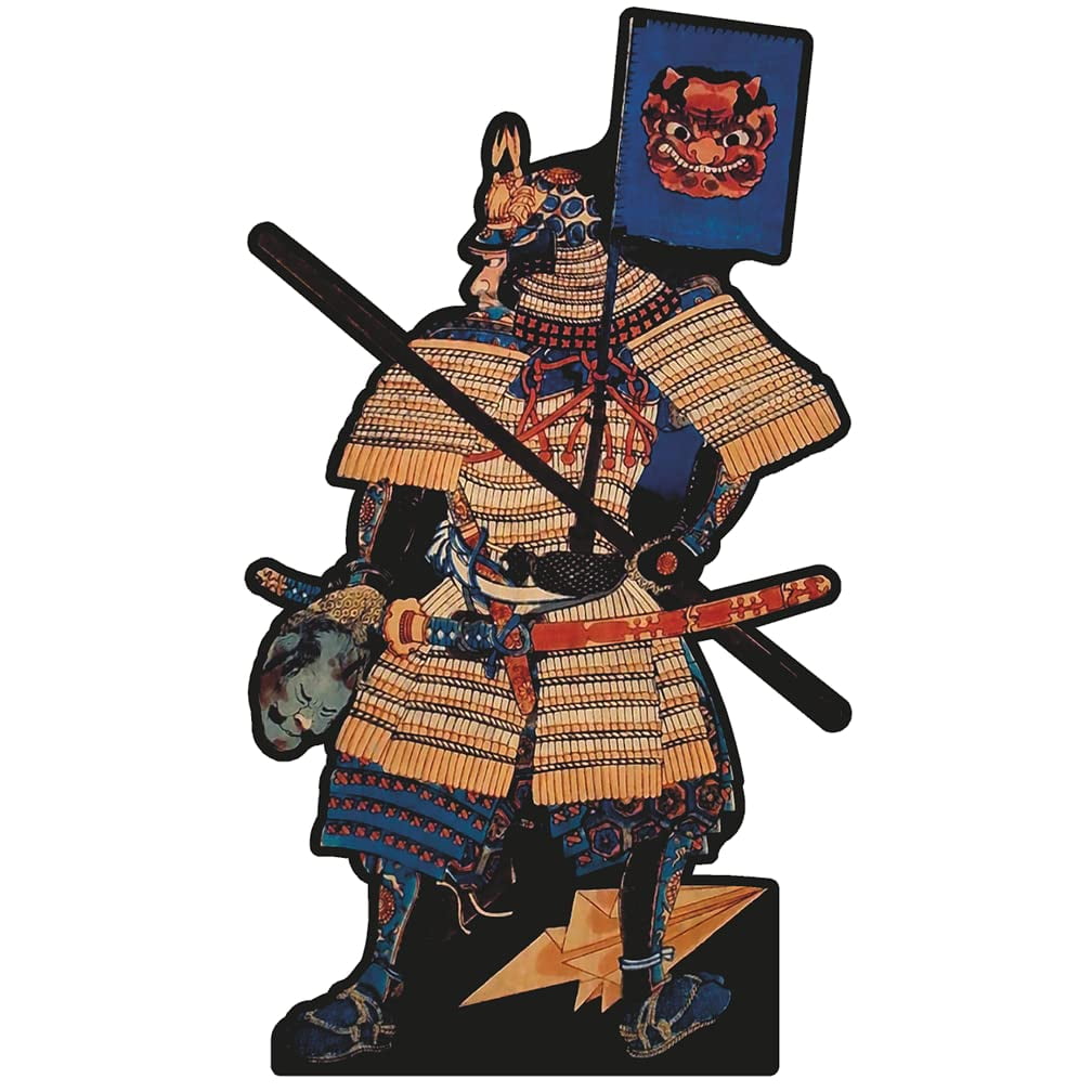 SP12457 Onikojima Samurai Illustration Ninja Japan Warrior Cardboard ...