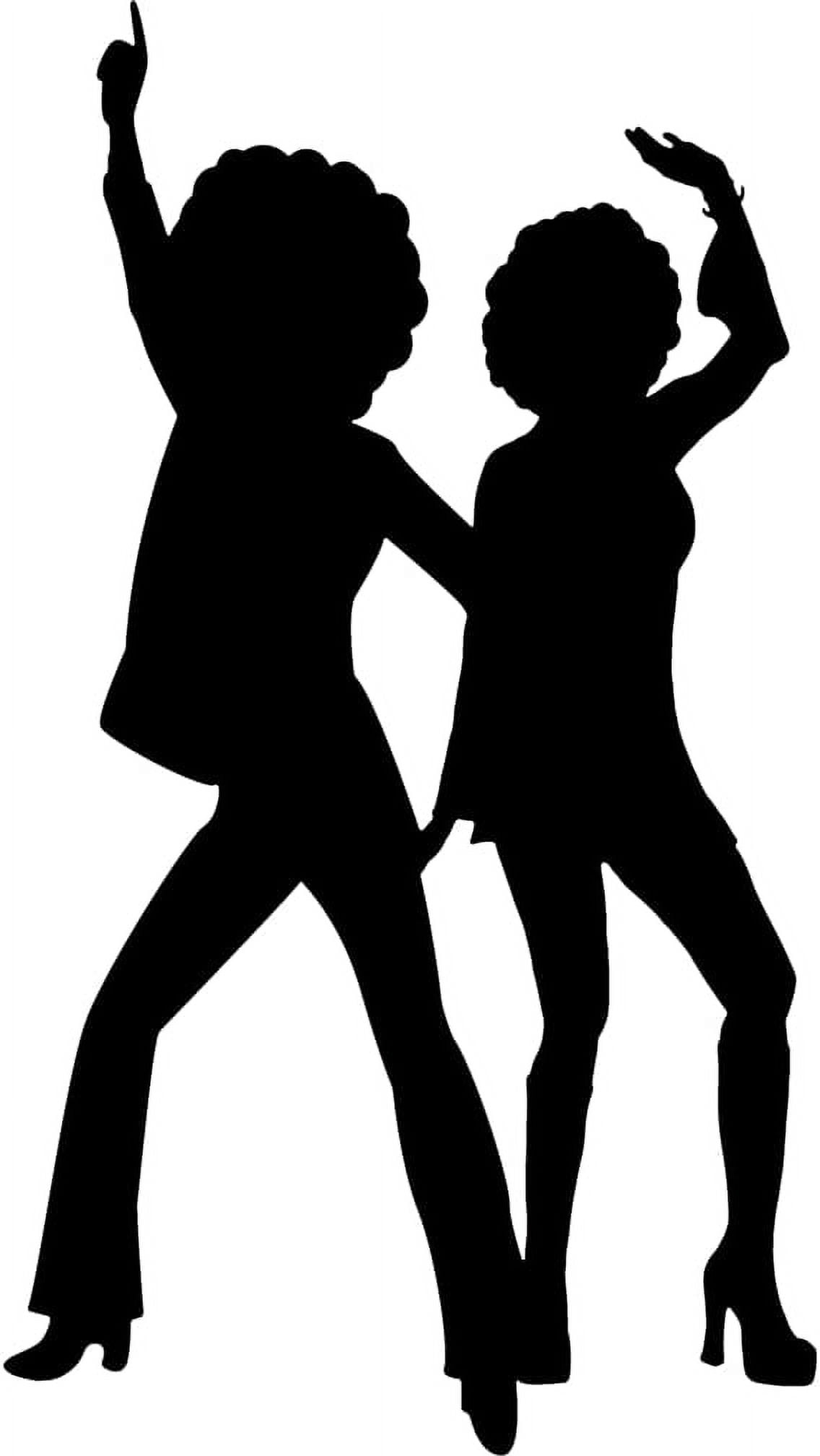 SP12460 Disco Couple Silhouette Dancing Cardboard Cutout Standee ...