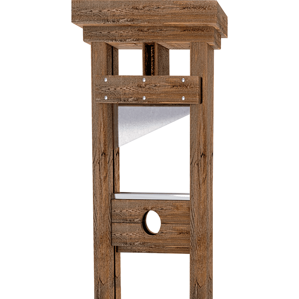 SP12520 Guillotine 90in Paris France April 25 Execution Cardboard ...