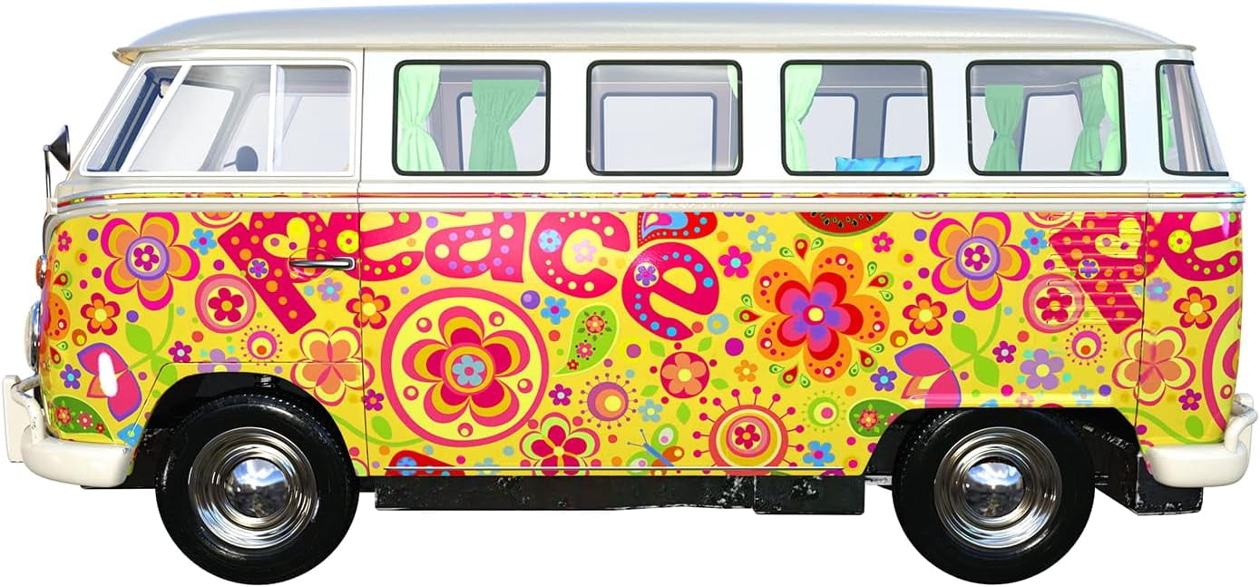 SP12680 Hippie Van 2 Groovy Car 60s Cardboard Cutout Standee Standup ...