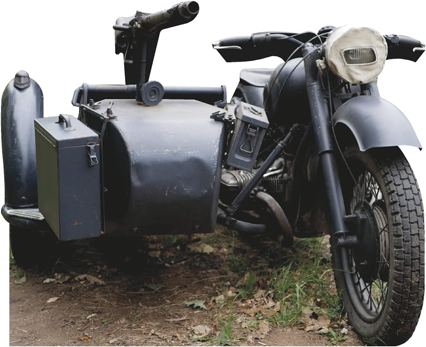 SP12685 German World War II Life Size Motorcycle Sidecar Mounted MG-42 ...