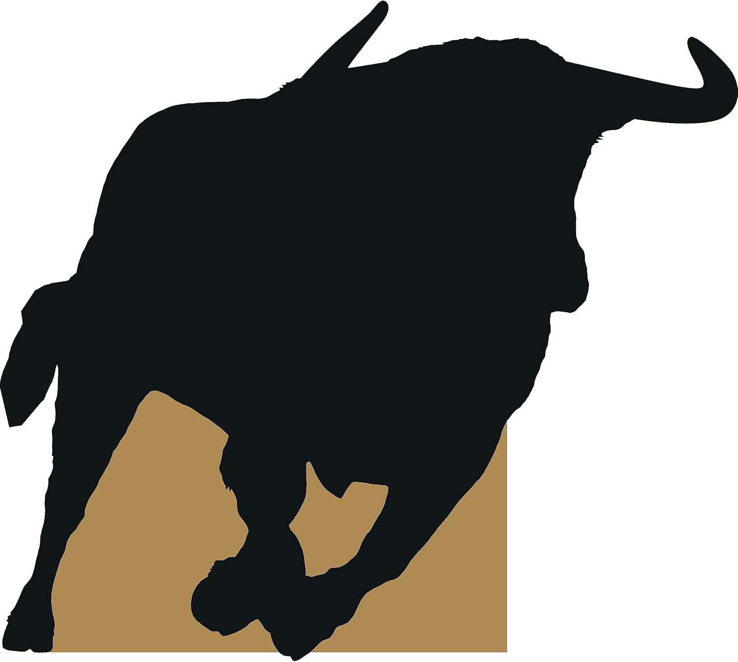 SP12745 Charging Bull 72x80 Inch Ranch Rodeo Silhouette Cardboard ...