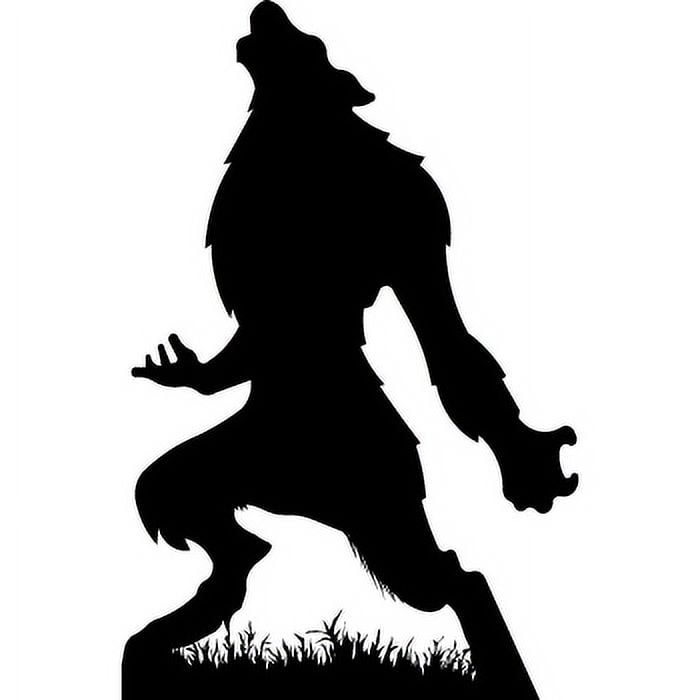 SP12746 Werewolf Howling Mythical Creature Silhouette Cardboard Cutout ...