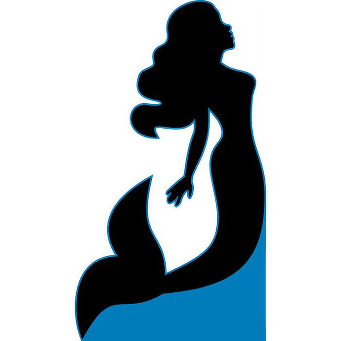 SP12756 Mermaid Little Silhouette Cardboard Cutout Standup Standee ...
