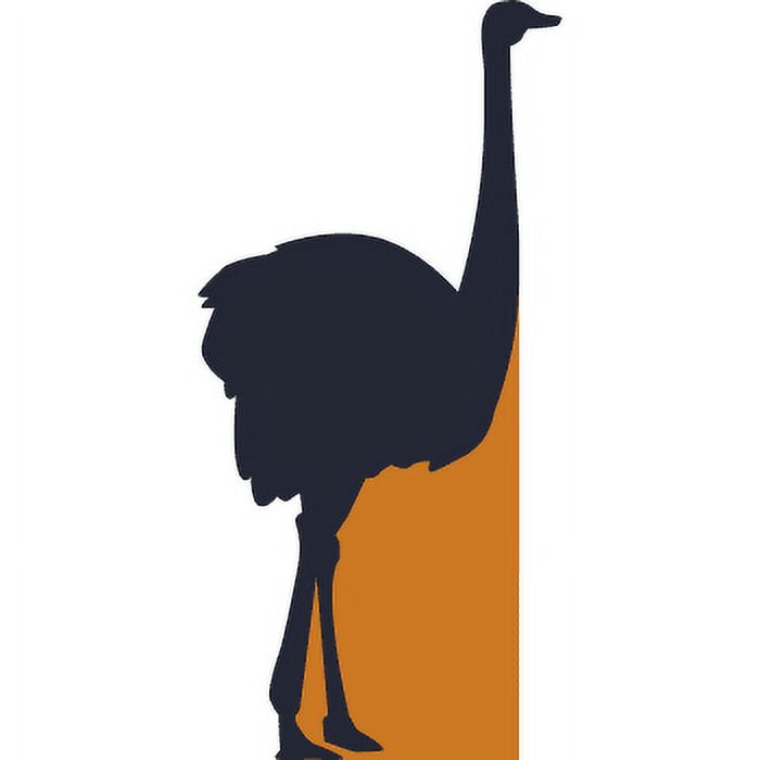 SP12762 Lifesize Ostrich Bird Dee Animal Silhouette Cardboard Cutout ...