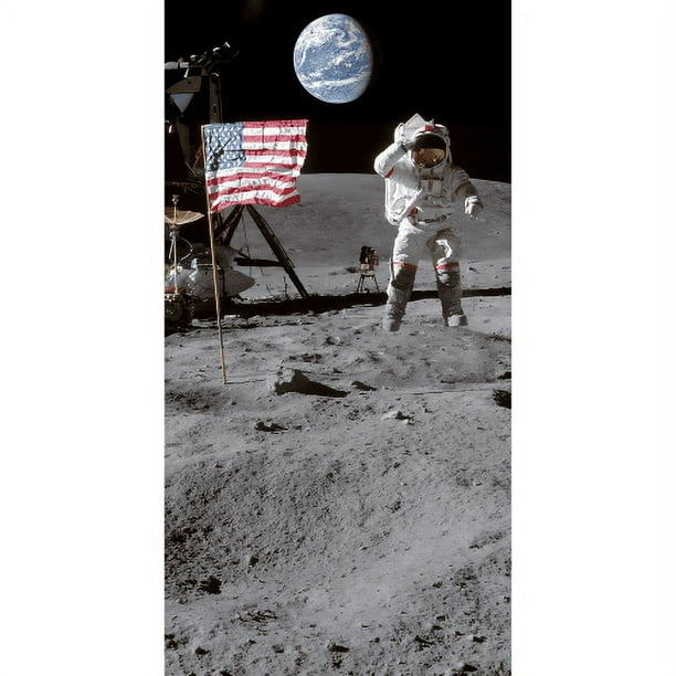 SP12778 NASA Moon Landing Space Backdrop Cardboard Cutout Standup ...