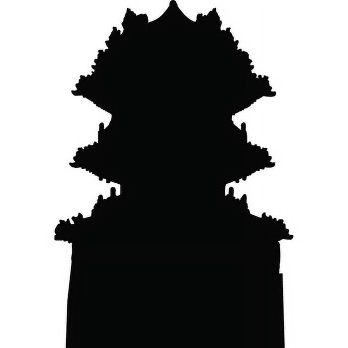 SP12781 Pagoda Chinese Tower Building Garden Silhouette Cardboard ...