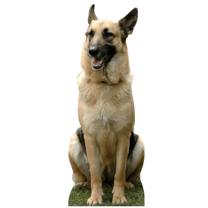 SP12832 German Shepherd Sitting Cardboard Cutout Standup Standee ...