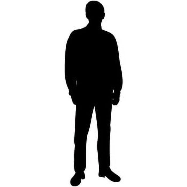 SP12834 Man Silhouette Generic Lifesize Cardboard Cutout Standee ...