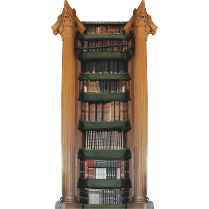 SP12839 Paris Column Elegant Library Book Shelf Cardboard Cutout ...