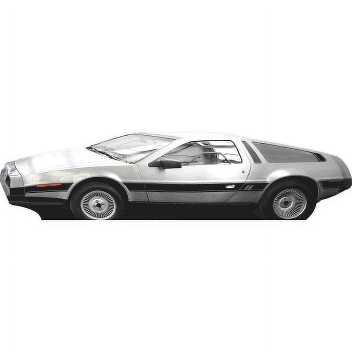 SP12854 80s Back Steel Silver Future Time Machine Sports Car Side ...