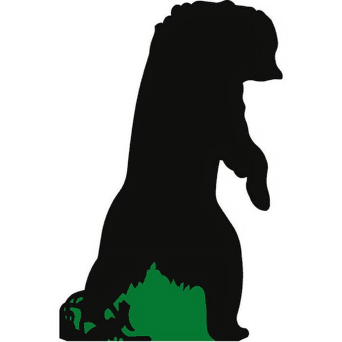 SP12864 Standing Angry Hunched Bear Trap Hunting Silhouette Cardboard ...