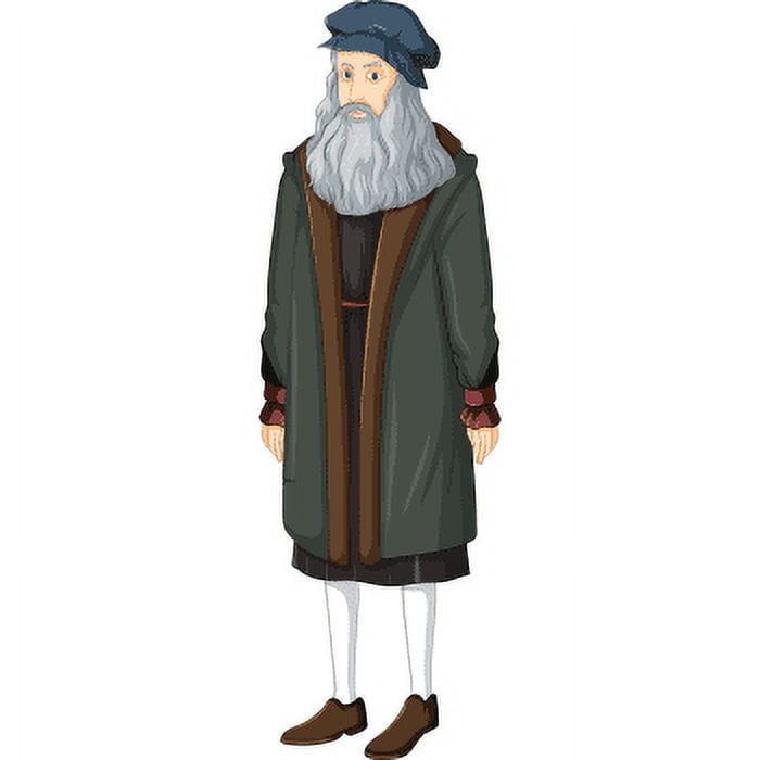 SP12872 Leonardo Da Vinci Painter Engineer Old Master llustration ...