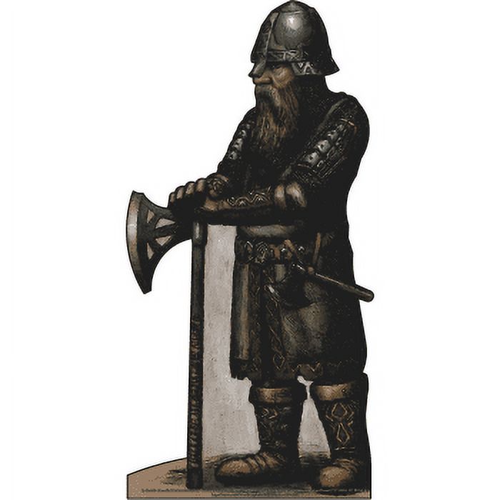 SP12891 Dwarf Resting on Axe Medieval Fantasy Dragons Dungeons Rings ...