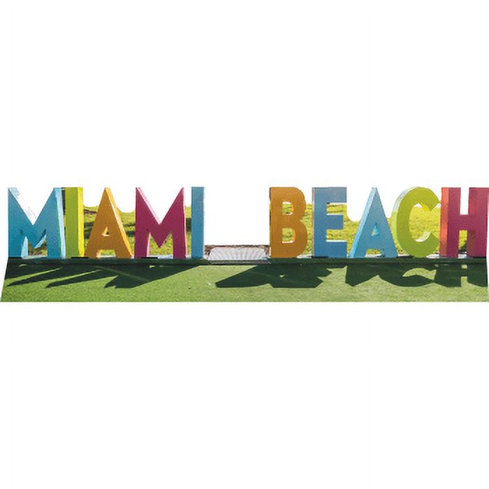 SP12924 Miami Beach Colorful Lummus Park Sign Cardboard Cutout Standee ...