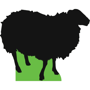 SP12930 Sheep Silhouette Cardboard Cutout Standee Standup - Walmart.com